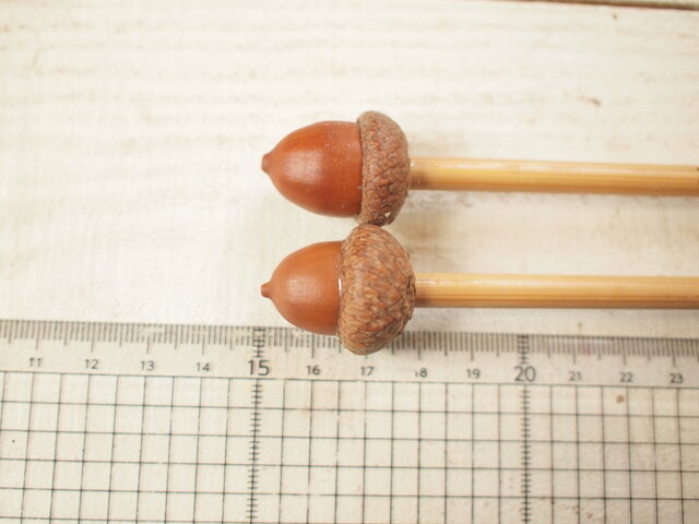 14号編み針 どんぐりの編み針 短め No.72 | iichi 日々の暮らしを心地よくするハンドメイドやアンティークのマーケットプレイス