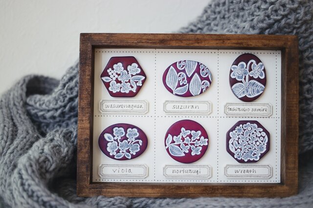 草花モチーフ見本帳 : : : 1239 | iichi 日々の暮らしを心地よくするハンドメイドやアンティークのマーケットプレイス