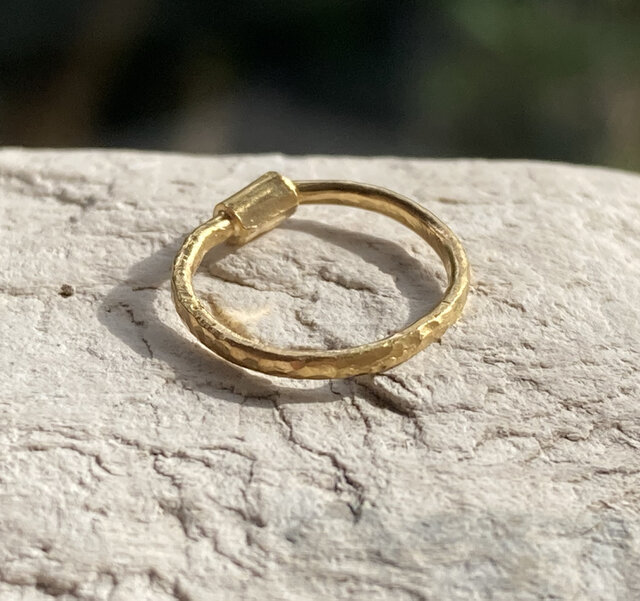 K24 Pure Gold Foop EarringsⅡ（1mm線径タイプ） 純金フープピアスⅡ 片耳分～ | iichi 日々の暮らしを心地よくするハンドメイドやアンティークのマーケットプレイス