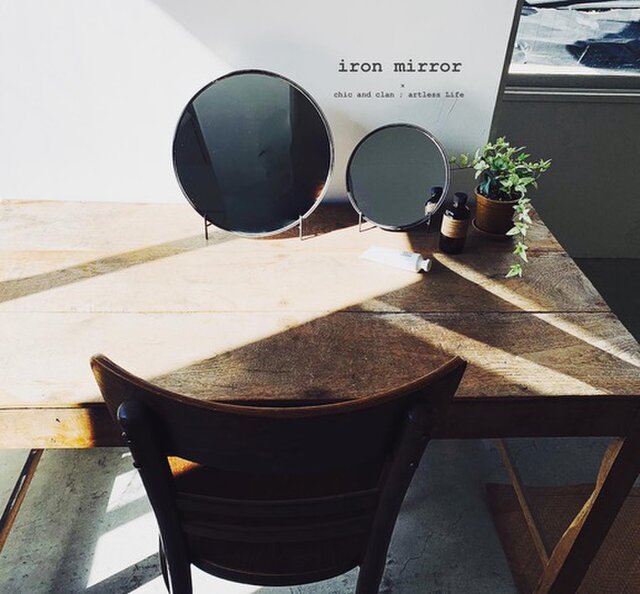 iron mirror S | iichi 日々の暮らしを心地よくするハンドメイドやアンティークのマーケットプレイス