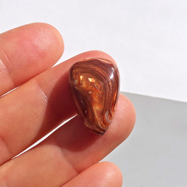 ウッドオパール[141] 23x15mm 天然石 ／ ルース ／カボション | iichi 日々の暮らしを心地よくするハンドメイドやアンティークのマーケットプレイス