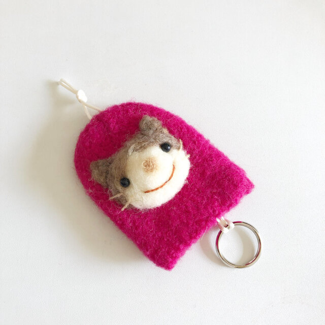 keycase kitty cherrypink | iichi 日々の暮らしを心地よくするハンドメイドやアンティークのマーケットプレイス