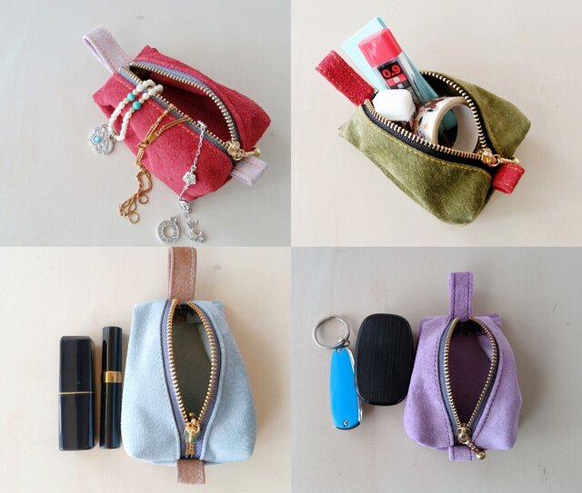 使って楽しいマウスみたいなポーチ3 | iichi 日々の暮らしを心地よくするハンドメイドやアンティークのマーケットプレイス