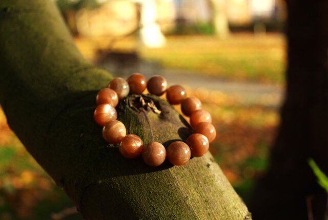 サンストーン 14mm あらゆることを成功へ導く | iichi 日々の暮らしを心地よくするハンドメイドやアンティークのマーケットプレイス