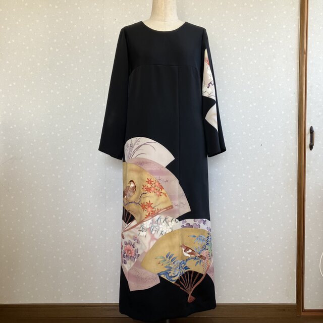 No.92留袖ドレスワンピースMからLサイズ | iichi 日々の暮らしを心地よくするハンドメイドやアンティークのマーケットプレイス
