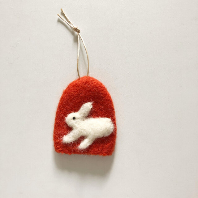 keycase bunny ブラッドオレンジ | iichi 日々の暮らしを心地よくするハンドメイドやアンティークのマーケットプレイス