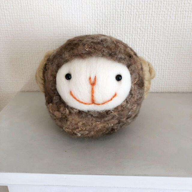 welcomelambkin ウェルカムラムキン brown fluffy lambkin | iichi 日々の暮らしを心地よくするハンドメイドやアンティークのマーケットプレイス