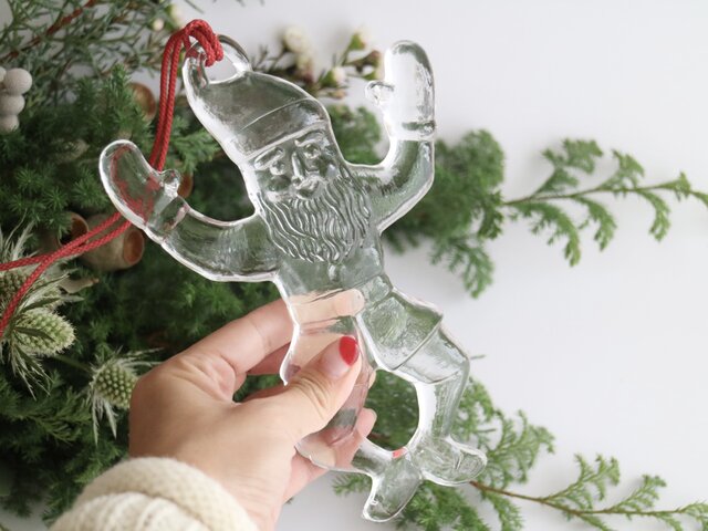 Kosta Boda コスタボダ / サンタクロースのオーナメント No.4635 | iichi 日々の暮らしを心地よくするハンドメイドやアンティークのマーケットプレイス