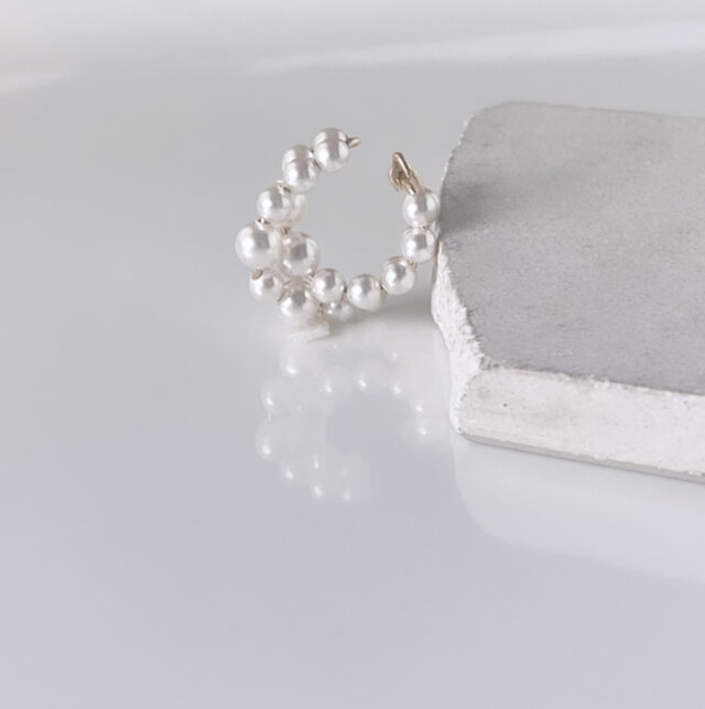 【クリスマス限定コフレ】パールイヤーカフ2点セット Snow &Cross Pearl クリスタルパール 14kgf | iichi 日々の暮らしを心地よくするハンドメイドやアンティークの ...