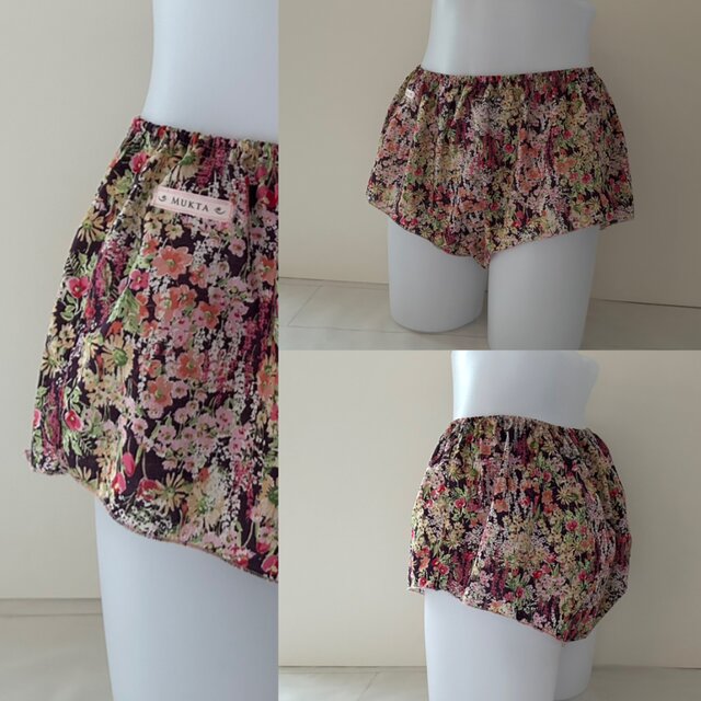 リラックスショーツ ボーイレッグ : : based 02 | iichi 日々の暮らしを心地よくするハンドメイドやアンティークのマーケットプレイス