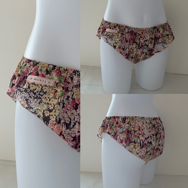 ストレスフリー パット入りブラMサイズ＆ショーツ : : based 02 | iichi 日々の暮らしを心地よくするハンドメイドやアンティークのマーケットプレイス