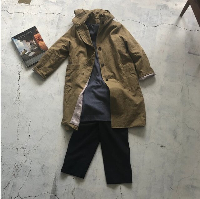 【年末福袋セット】フーテッドコート、起毛ワンピース、パンツ3点 | iichi 日々の暮らしを心地よくするハンドメイドやアンティークのマーケットプレイス