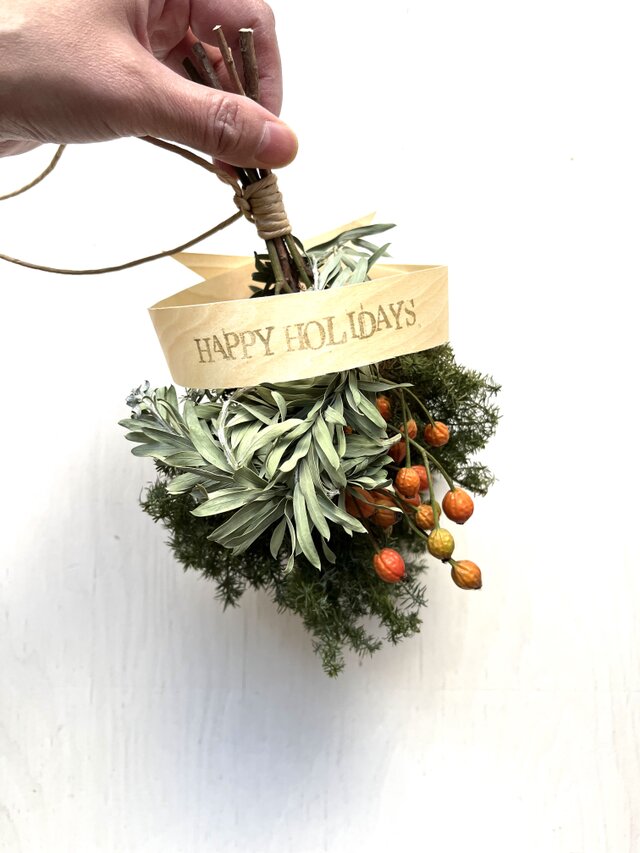 森のホリデースワッグ | iichi 日々の暮らしを心地よくするハンドメイドやアンティークのマーケットプレイス