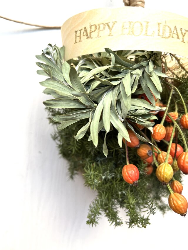 森のホリデースワッグ | iichi 日々の暮らしを心地よくするハンドメイドやアンティークのマーケットプレイス