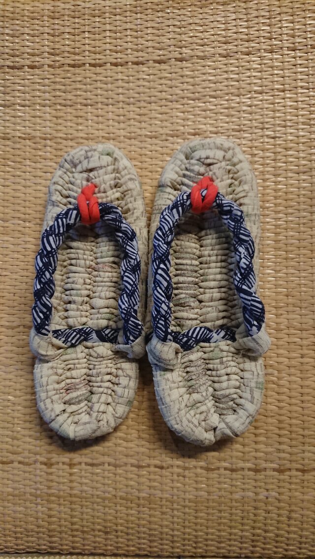 布ぞうり 22～23cm | iichi 日々の暮らしを心地よくするハンドメイドやアンティークのマーケットプレイス