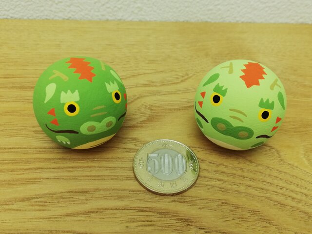 干支だんご 龍 黄緑 S | iichi 日々の暮らしを心地よくするハンドメイドやアンティークのマーケットプレイス