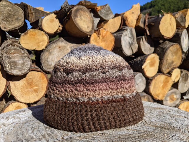 ニット帽-tea- wool 100% ※送料無料 | iichi 日々の暮らしを心地よくするハンドメイドやアンティークのマーケットプレイス