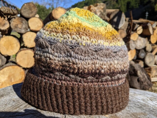 ニット帽子-nohana- wool100% | iichi 日々の暮らしを心地よくするハンドメイドやアンティークのマーケットプレイス