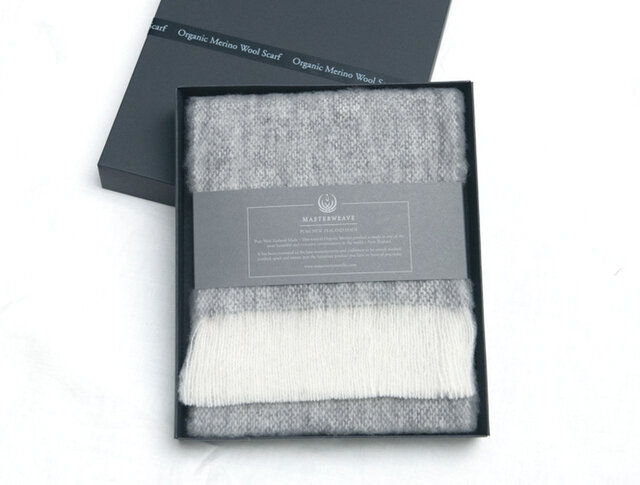 Organic Merino Wool マフラー | iichi 日々の暮らしを心地よくするハンドメイドやアンティークのマーケットプレイス