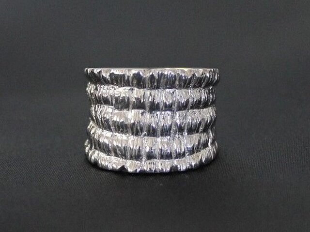 50％オフ在庫限り》Texture ring SV925超特価 | iichi 日々の暮らしを心地よくするハンドメイドやアンティークのマーケットプレイス