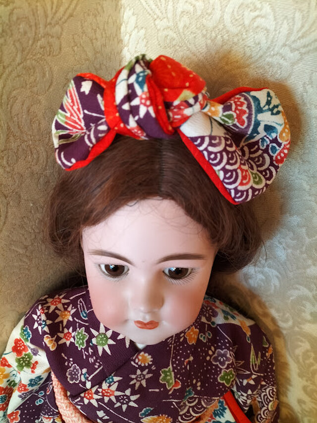 ドール背丈65～68cm用 リバーシブル仕立ての振袖セット（い） | iichi 日々の暮らしを心地よくするハンドメイドやアンティークのマーケットプレイス