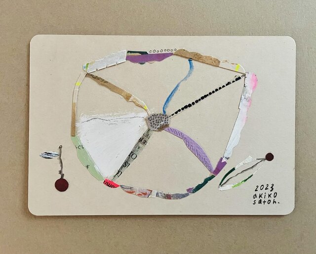 collage 植物 原画 額なし | iichi 日々の暮らしを心地よくするハンドメイドやアンティークのマーケットプレイス