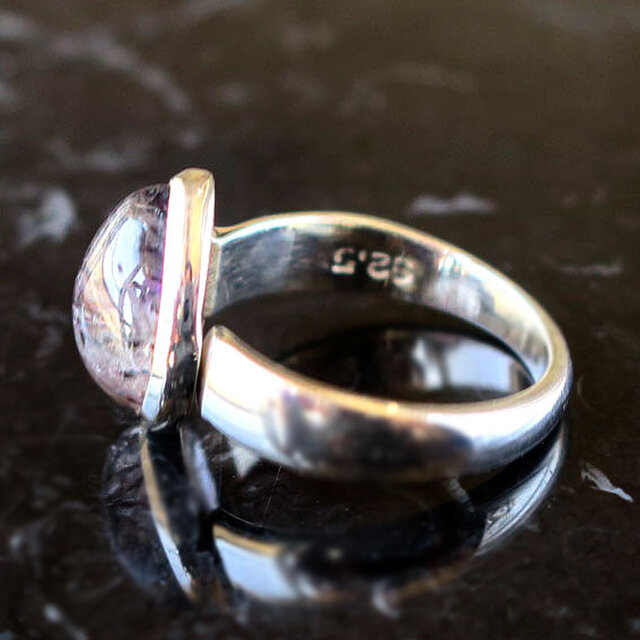 エレスチャルSV925リング-a elestial quartz ring | iichi 日々の暮らしを心地よくするハンドメイドや ...