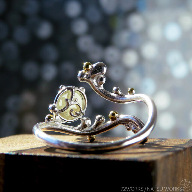 ボタニカル ダイヤモンド リング / Botanical Diamond and 18K Ring | iichi 日々の暮らしを心地よくするハンドメイドやアンティークのマーケットプレイス