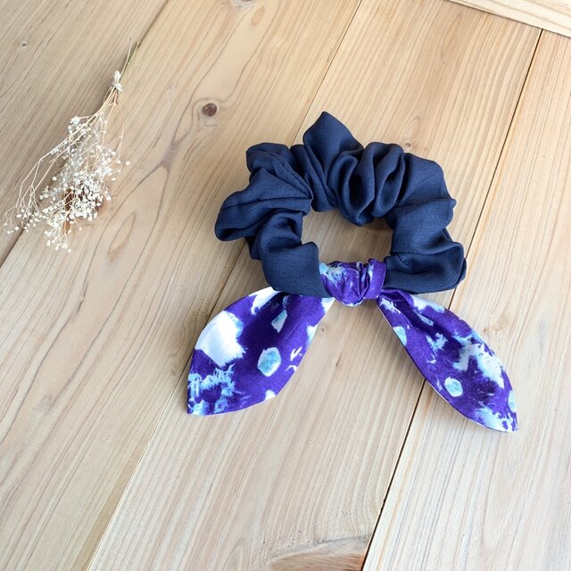 リバティ ふんわりリボンシュシュ ＜Flutter＞(フラッター) | iichi 日々の暮らしを心地よくするハンドメイドやアンティークのマーケットプレイス