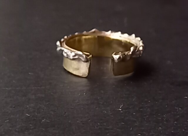 brass × silver 蔓 イヤーカフ | iichi 日々の暮らしを心地よくするハンドメイドやアンティークのマーケットプレイス