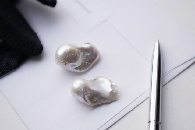 新作 ウェディングアクセサリー no.201 選べるデザイン バロックパール一粒ピアス イヤリング G | iichi 日々の暮らしを心地よくするハンドメイドやアンティークのマーケットプレイス