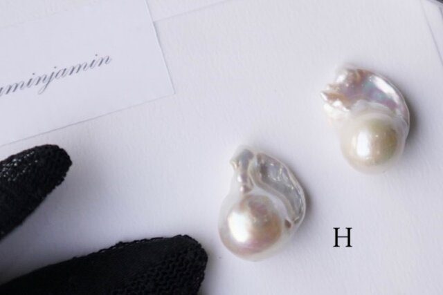 新作 ウェディングアクセサリー no.201 選べるデザイン バロックパール一粒ピアス イヤリング H | iichi 日々の暮らしを心地よくするハンドメイドやアンティークのマーケットプレイス