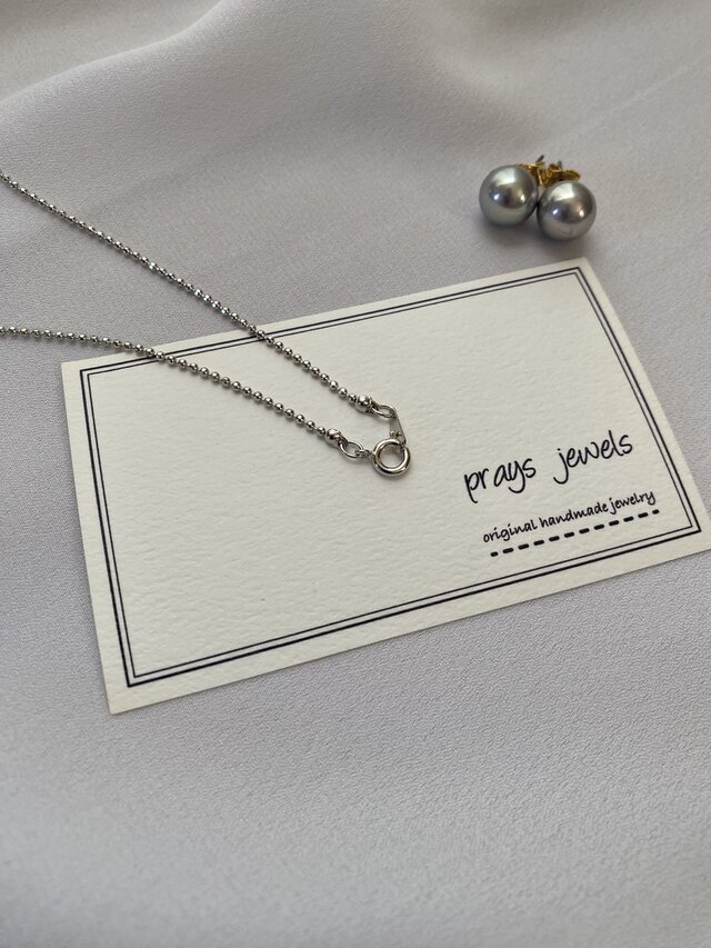 冬のリブタートルの垢抜けに！シンプルメタルカットボールチェーンネックレス 45・50・55・60cm | iichi 日々の暮らしを心地よくするハンドメイドやアンティークのマーケットプレイス