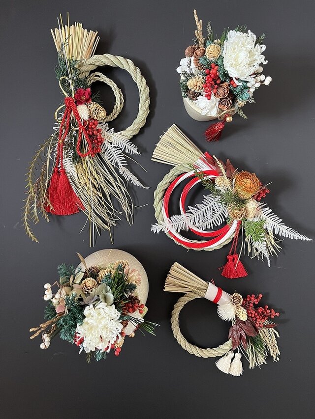 2024 お正月 稲わらリースS ボアプランツ | iichi 日々の暮らしを心地よくするハンドメイドやアンティークのマーケットプレイス