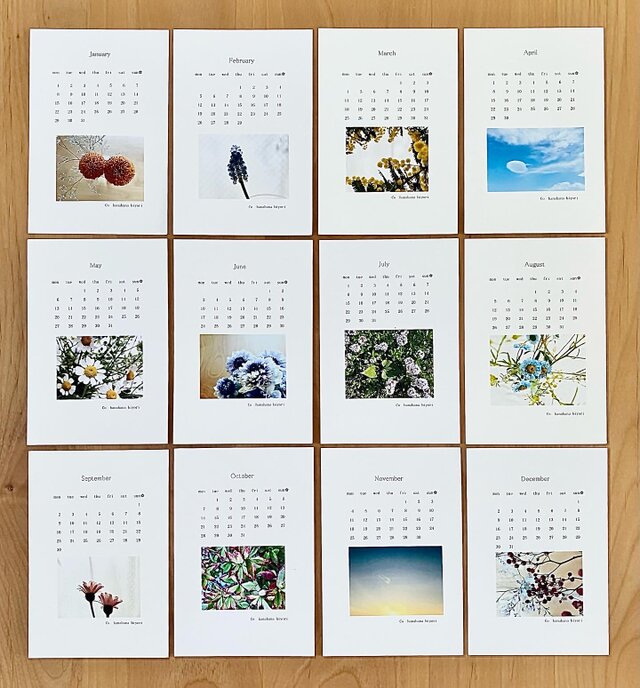 お楽しみセット★ ツリーの壁飾りとお花のカレンダー (a) | iichi 日々の暮らしを心地よくするハンドメイドやアンティークのマーケットプレイス