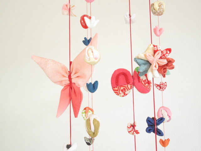 ☆3本つるし+3本つるし雛あられ☆60cm位 | iichi 日々の暮らしを心地よくするハンドメイドやアンティークのマーケットプレイス