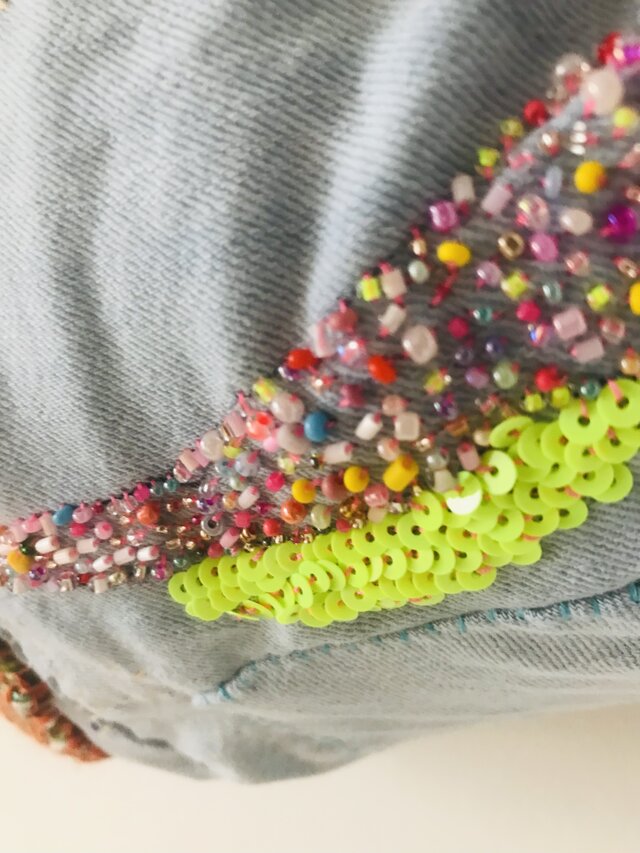 Bag 手縫いのバッグ 布製 本革持ち手 スローファッション ハンドメイド 1925 | iichi 日々の暮らしを心地よくするハンドメイドやアンティークのマーケットプレイス