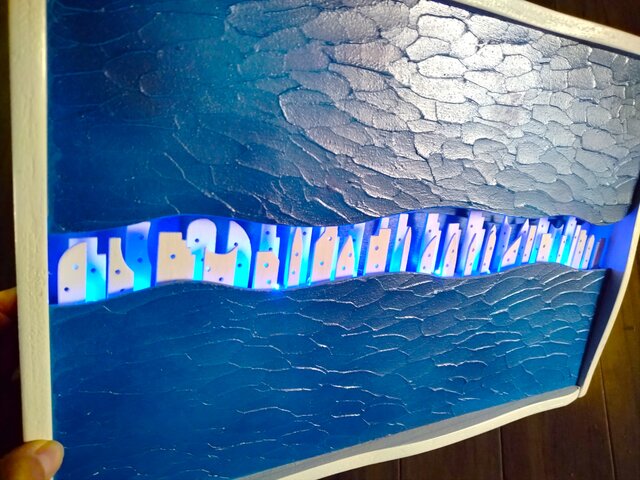 ★iichi限定・送料無料です★蒼い摩天楼のライン～BlueSkyscraper Ⅲ | iichi 日々の暮らしを心地よくするハンドメイドやアンティークのマーケットプレイス