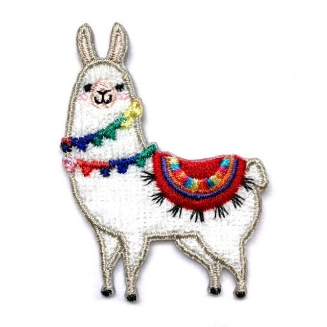 アップリケワッペン ペルーおめかしリャマ W-2051 ラマ アルパカ | iichi 日々の暮らしを心地よくするハンドメイドやアンティークのマーケットプレイス