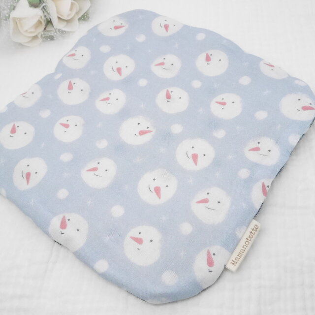 8重ガーゼハンカチ『星空とスノーマン』2枚セット/20×20cm | iichi 日々の暮らしを心地よくするハンドメイドやアンティークのマーケットプレイス