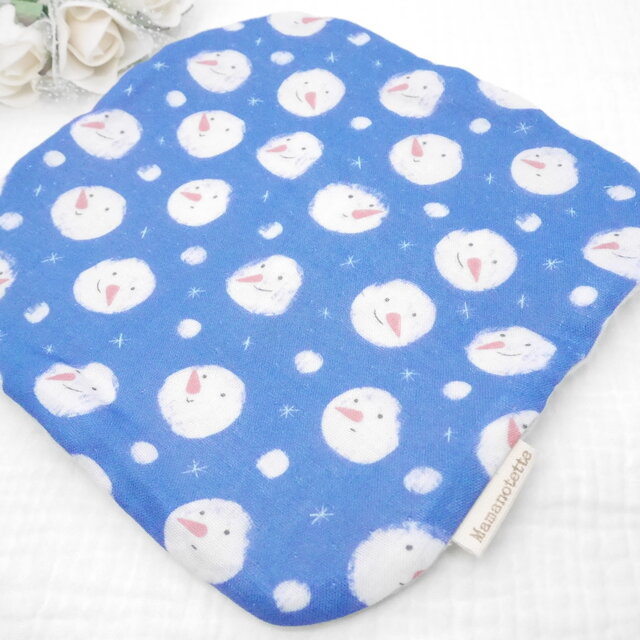 8重ガーゼハンカチ『星空とスノーマン』2枚セット/20×20cm | iichi 日々の暮らしを心地よくするハンドメイドやアンティークのマーケットプレイス