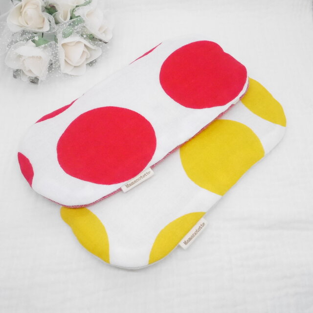 8重ガーゼハンカチ『大きなドット』 5枚セット/10×20cm | iichi 日々の暮らしを心地よくするハンドメイドやアンティークのマーケットプレイス