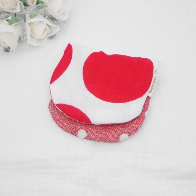 8重ガーゼハンカチ『大きなドット』 5枚セット/10×20cm | iichi 日々の暮らしを心地よくするハンドメイドやアンティークのマーケットプレイス