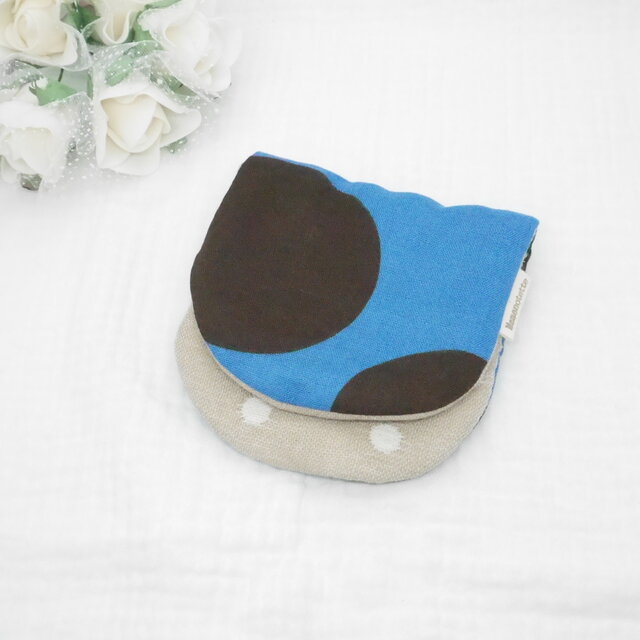 8重ガーゼハンカチ『大きなドット』 5枚セット/10×20cm | iichi 日々の暮らしを心地よくするハンドメイドやアンティークのマーケットプレイス