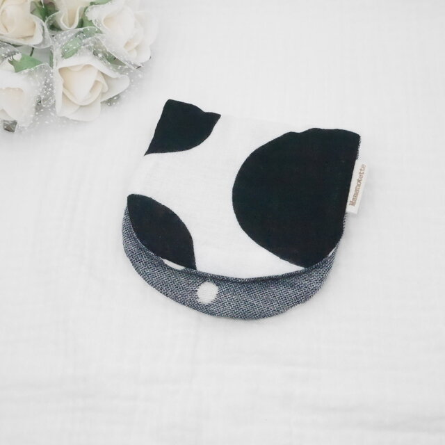 8重ガーゼハンカチ『大きなドット』 5枚セット/10×20cm | iichi 日々の暮らしを心地よくするハンドメイドやアンティークのマーケットプレイス