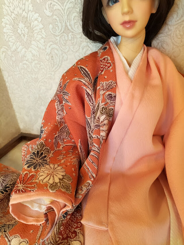 SD13用 着重ね打掛風 （う） | iichi 日々の暮らしを心地よくするハンドメイドやアンティークのマーケットプレイス