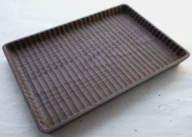 我谷盆 栗 26×18×2.5cm 栗渋染め | iichi 日々の暮らしを心地よくするハンドメイドやアンティークのマーケットプレイス