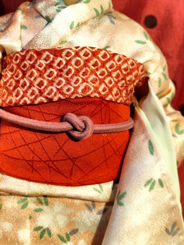 ドール背丈34cm用 振袖セットピンク） | iichi 日々の暮らしを心地よくするハンドメイドやアンティークのマーケットプレイス