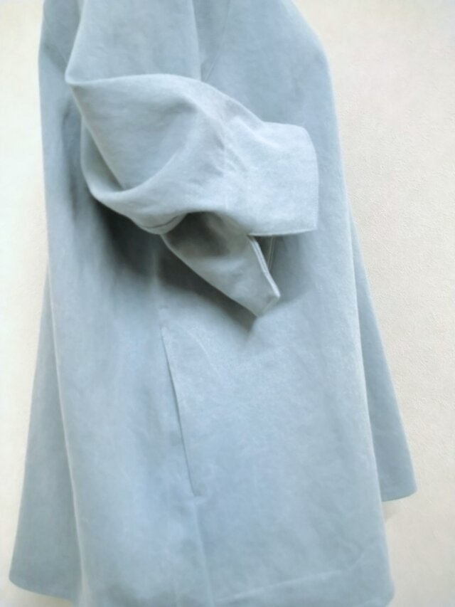 ソフトブルー、ソフトデニムのすっぽりチュニック。BLPO-195 | iichi 日々の暮らしを心地よくするハンドメイドやアンティークのマーケットプレイス