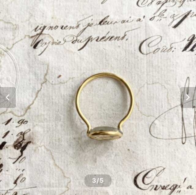 thewa ring clear circle 18.5 | iichi 日々の暮らしを心地よくするハンドメイドやアンティークのマーケットプレイス